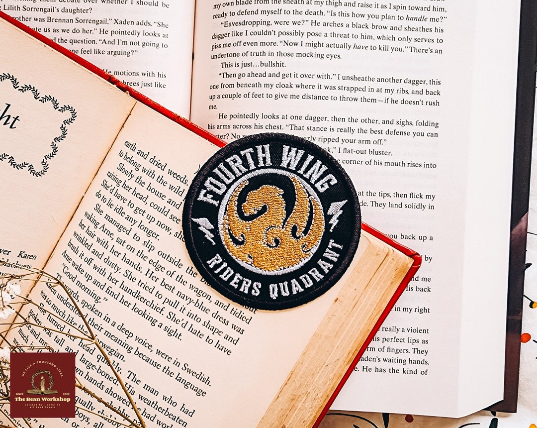 Fourth Wing Embroidered Patch, Fourth Wing Iron on Patch, Official ...