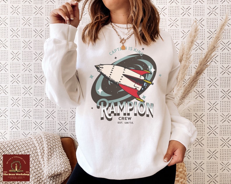 The Lunar Chronicles Sweatshirt, Rampion Crew Sweater, Captain is King ...