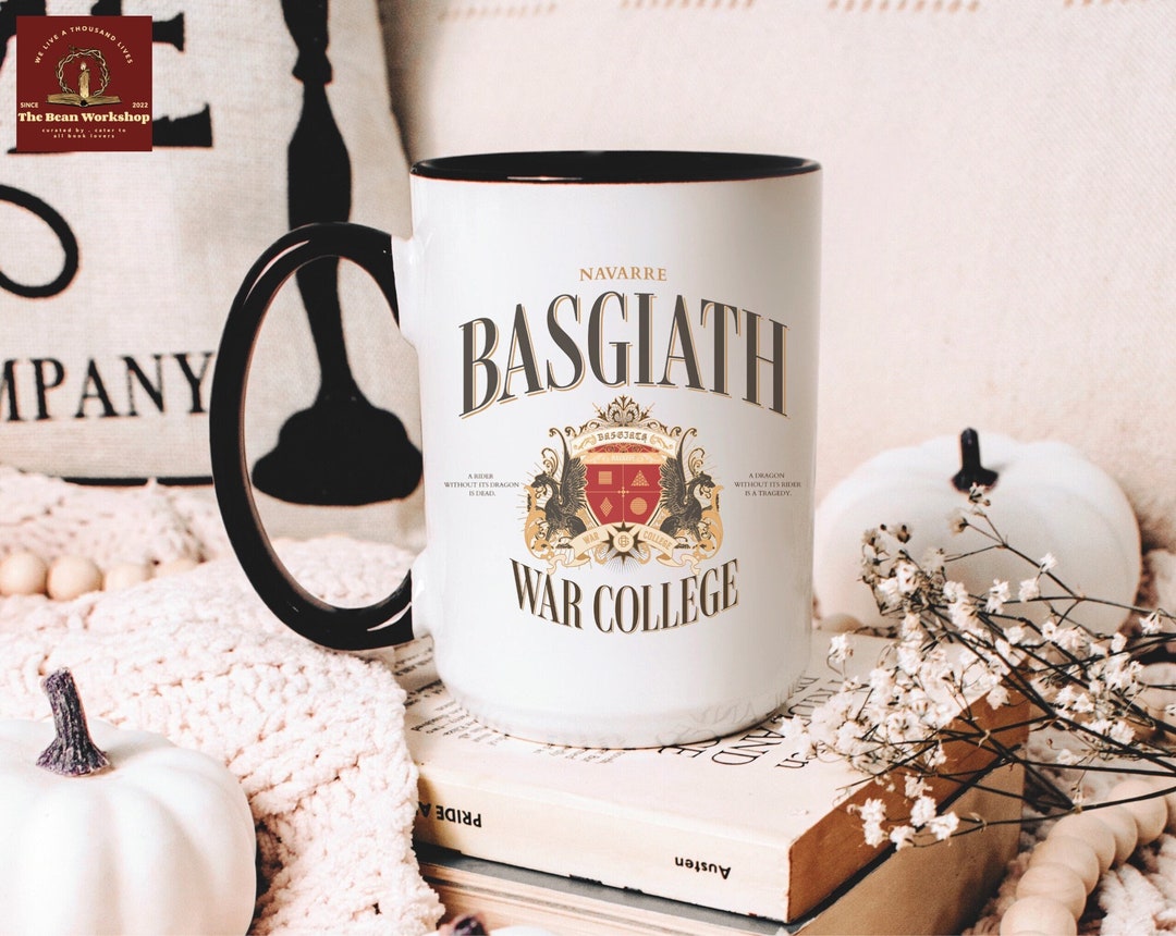 Fourth Wing Mug, Basgiath War College Travel Cup, Official Rebecca ...