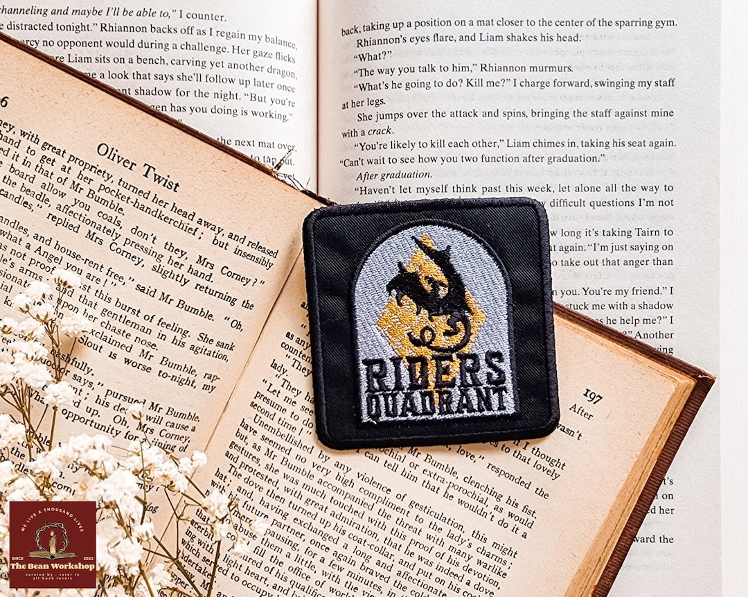 Riders Quadrant Embroidered Patch, Fourth Wing Iron on Patch, Official ...