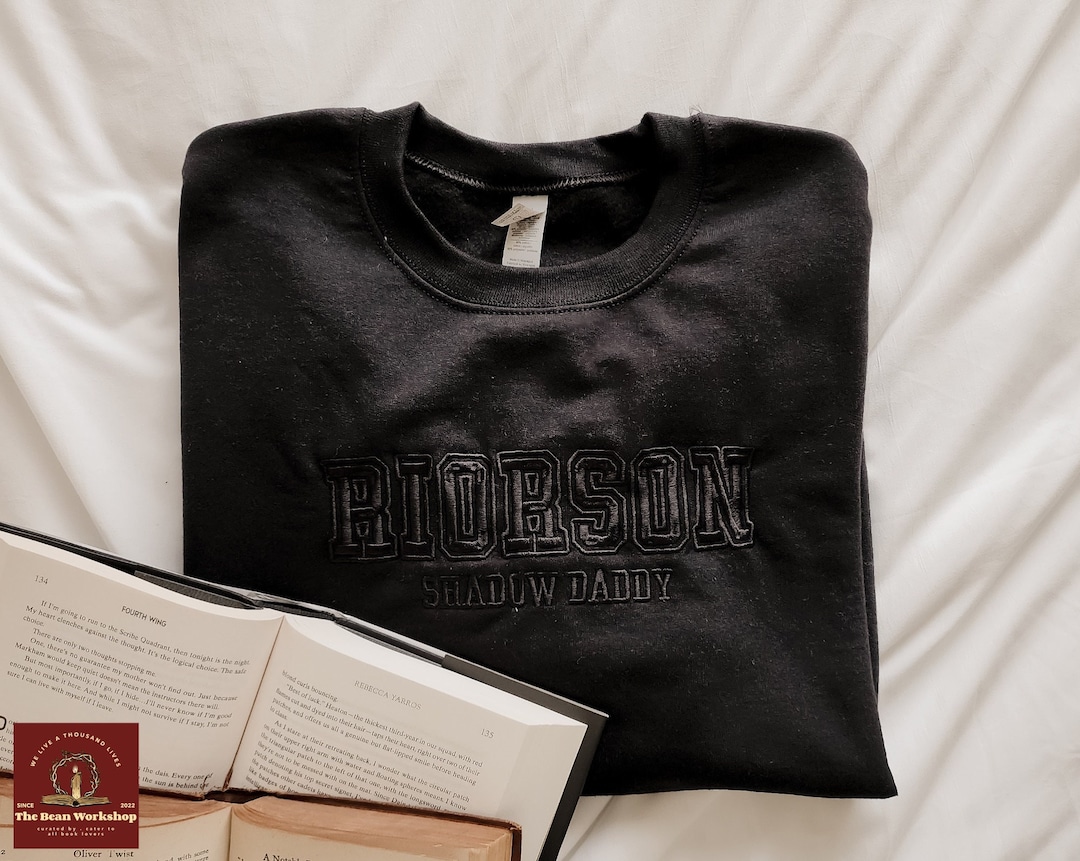 Xaden Riorson Shadow Daddy Embroidered Sweatshirt, Fourth Wing Reading ...