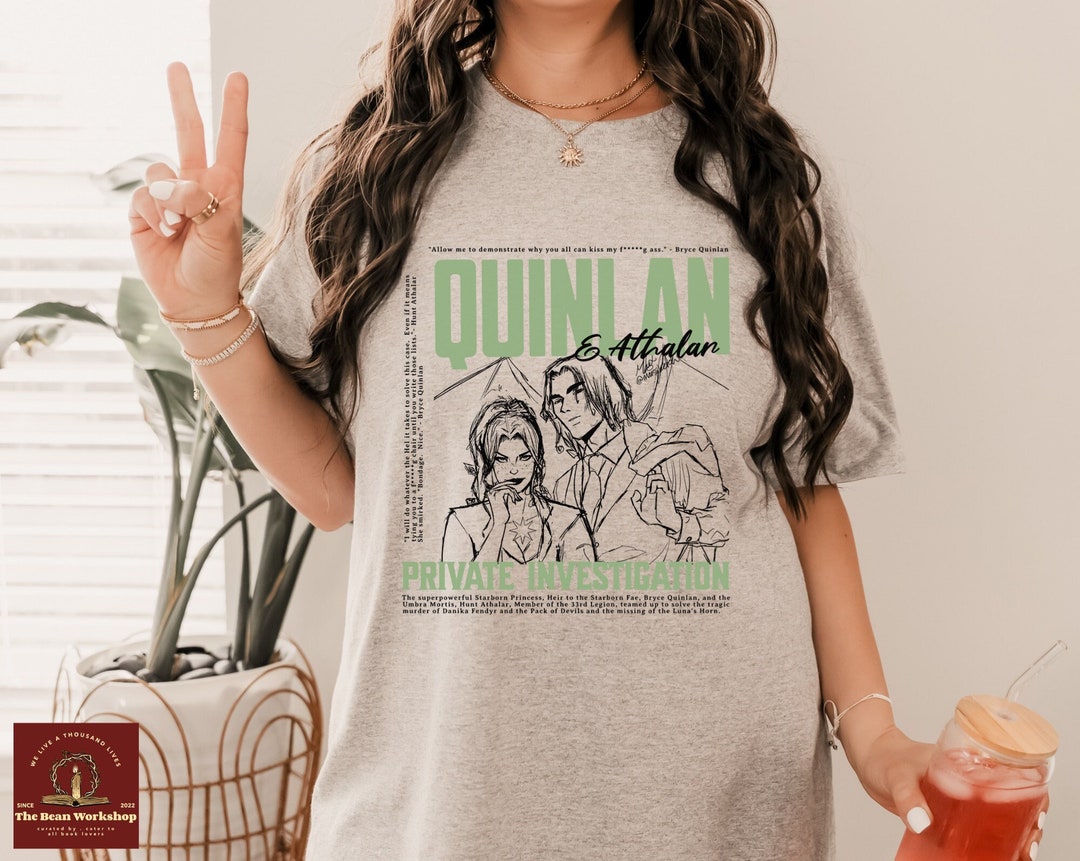 Crescent City Merch, Bryce Quinlan and Hunt Athalar Tee, Official Sarah ...