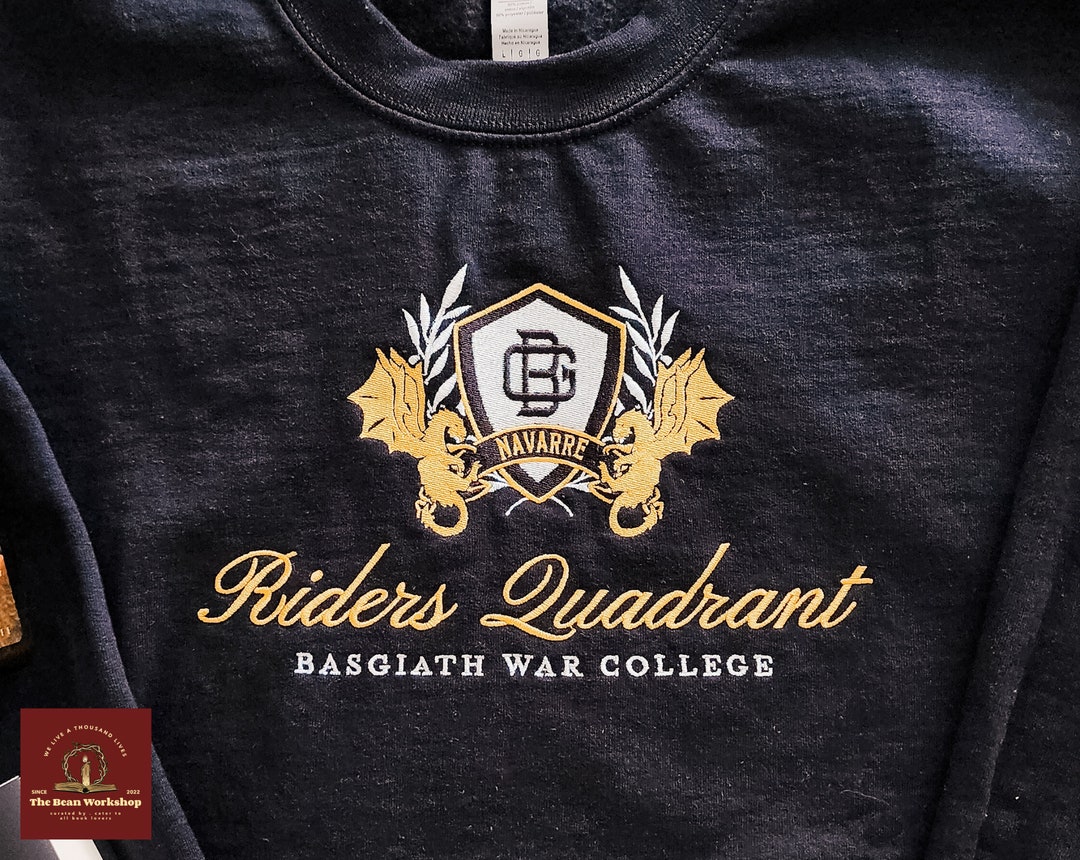 Riders Quadrant Embroidered Sweatshirt, Fourth Wing Reading Sweater ...