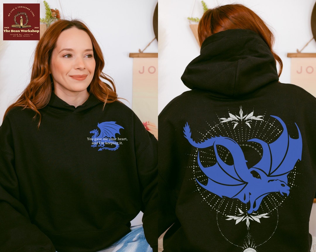 Two-sided Xaden Riorson's Dragon Mark Hoodie, Fourth Wing Hooded ...