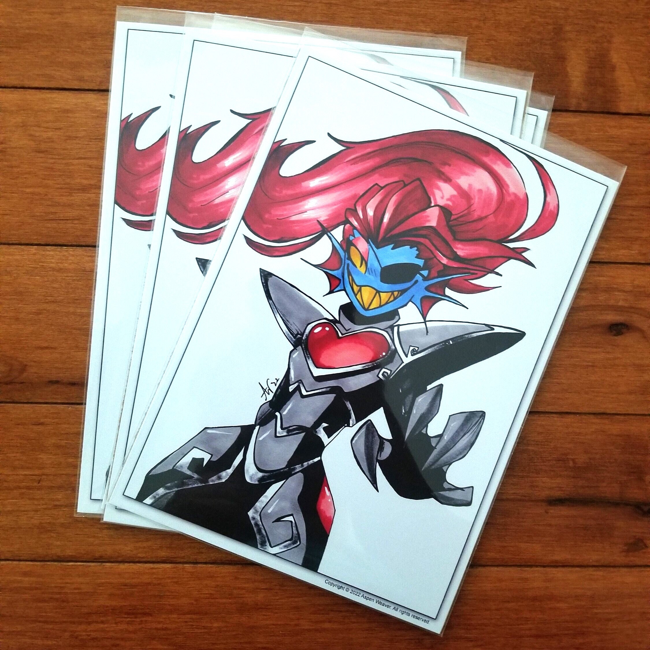 Undertale/deltarune Prints, Undyne, Sweet, Swatch, Cap'n, Spamton ...