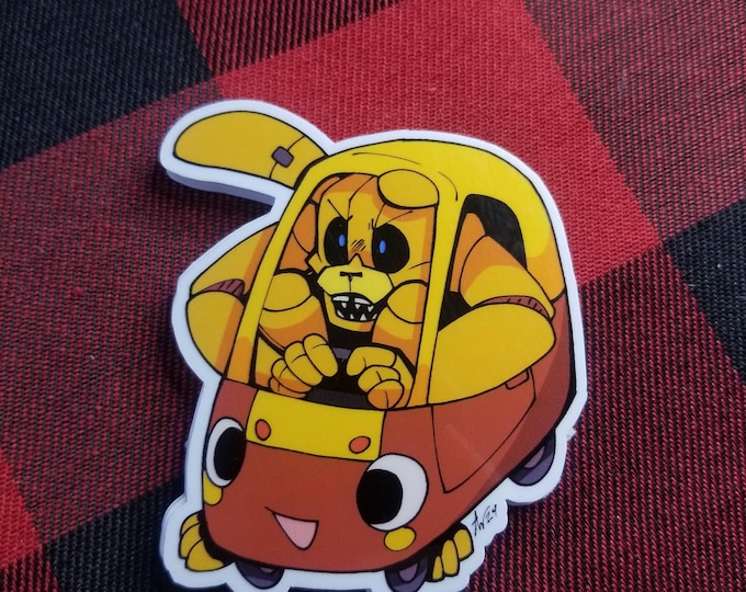 Five Nights at Freddy's: Into the Pit Stickers, Pit Bonnie in Car - Etsy