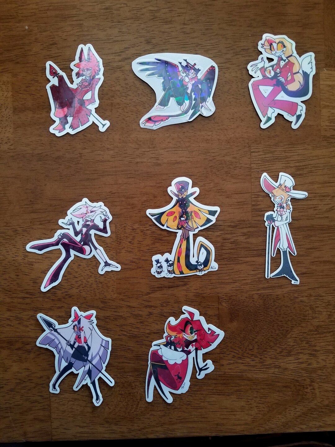 Holographic Hazbin Hotel Stickers Main Cast - Etsy