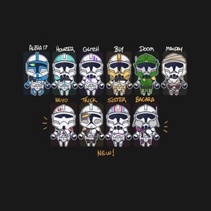 Little Armored Dude Stickers (clones and Mandos) - Etsy