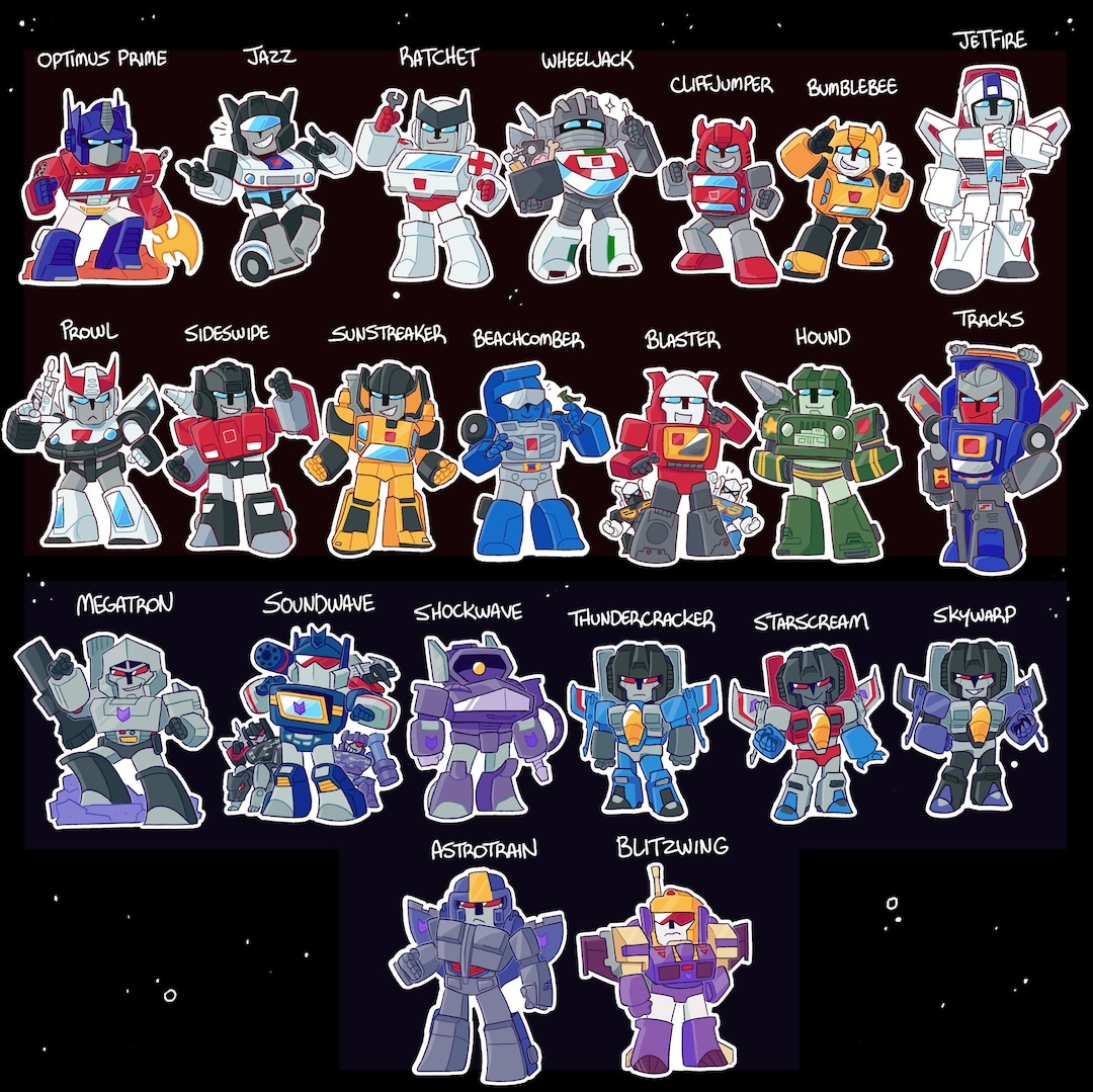 Transformers Stickers (G1) - Etsy