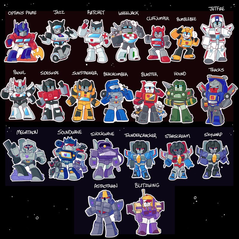 Transformers Sticker - Etsy