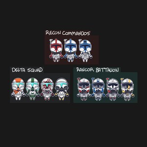 Little Armored Dude Stickers (clones and Mandos) - Etsy