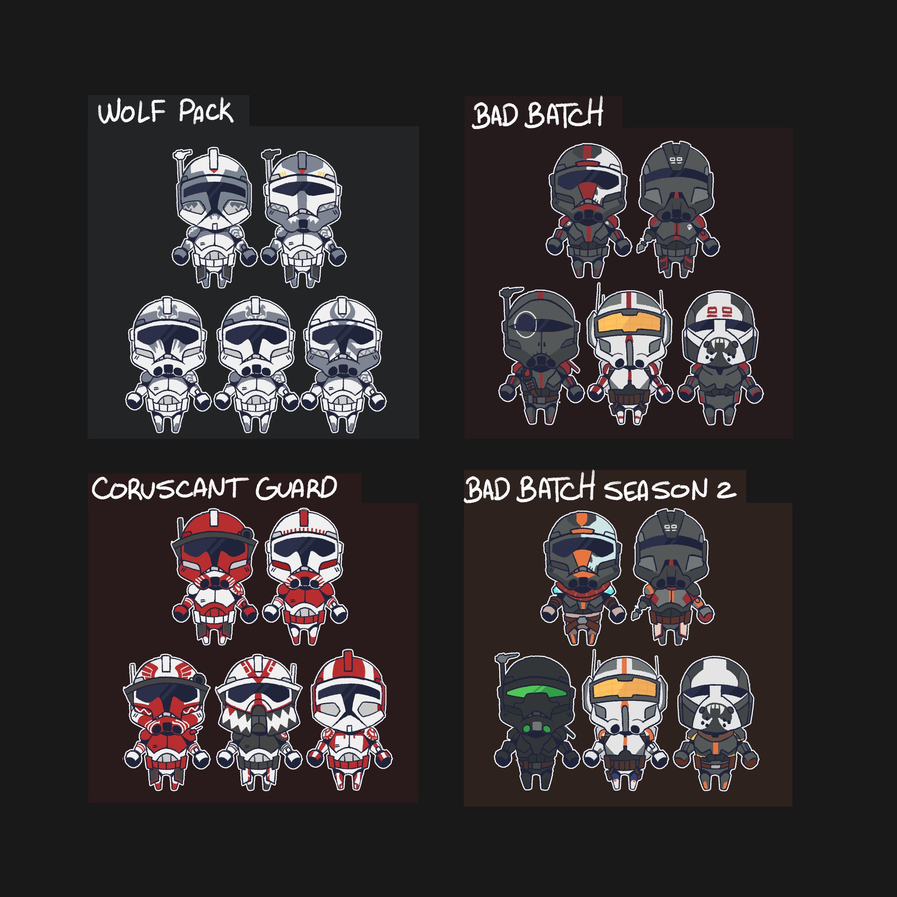Little Armored Dude Stickers (clones and Mandos) - Etsy