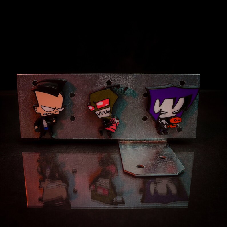 Invader Zim Magnet Set Zim Dib and Gaz - Etsy