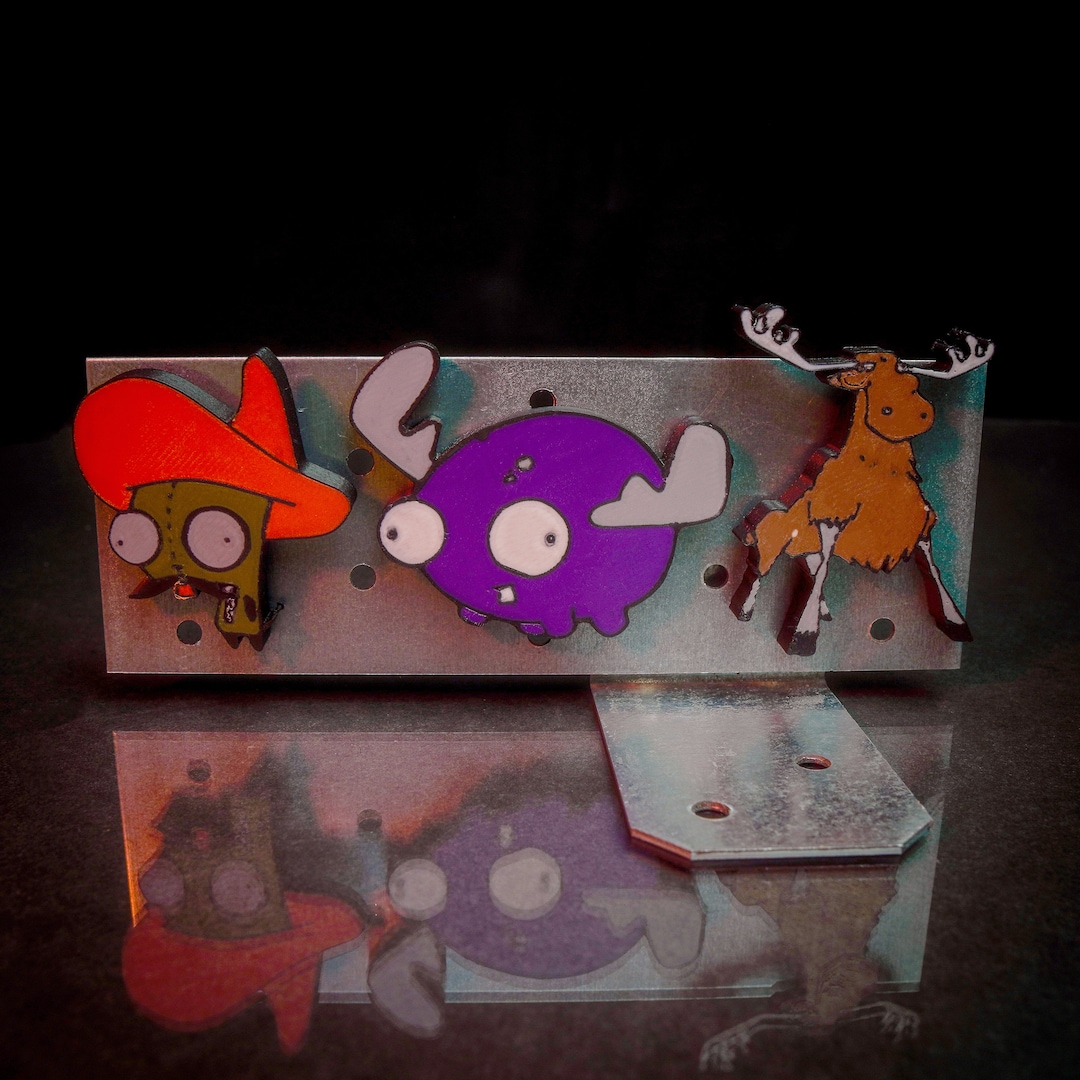 Invader Zim Magnet Set - Fiesta GIR, Minimoose, and a MOOSE!! - Etsy