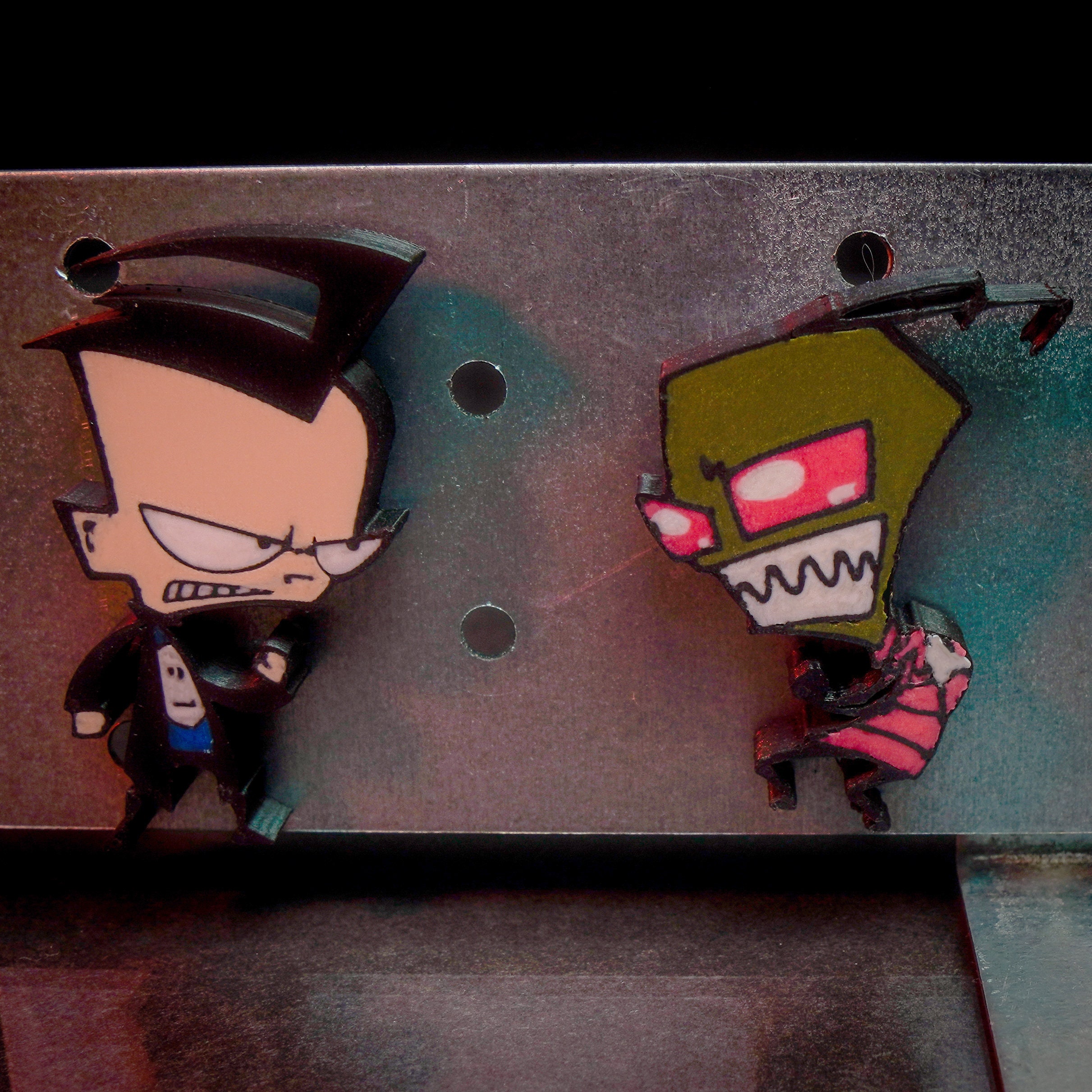 Invader Zim Magnet Set - Zim, Dib, and Gaz - Etsy