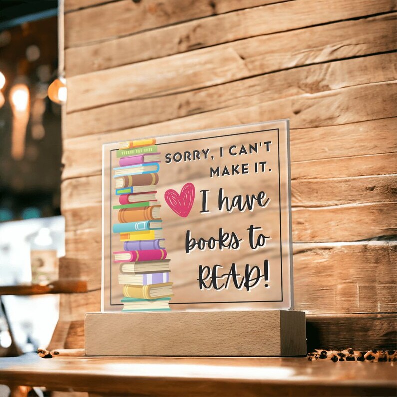 Funny Book Decor Bookshelf Sign Book Lover Funny Gift for - Etsy