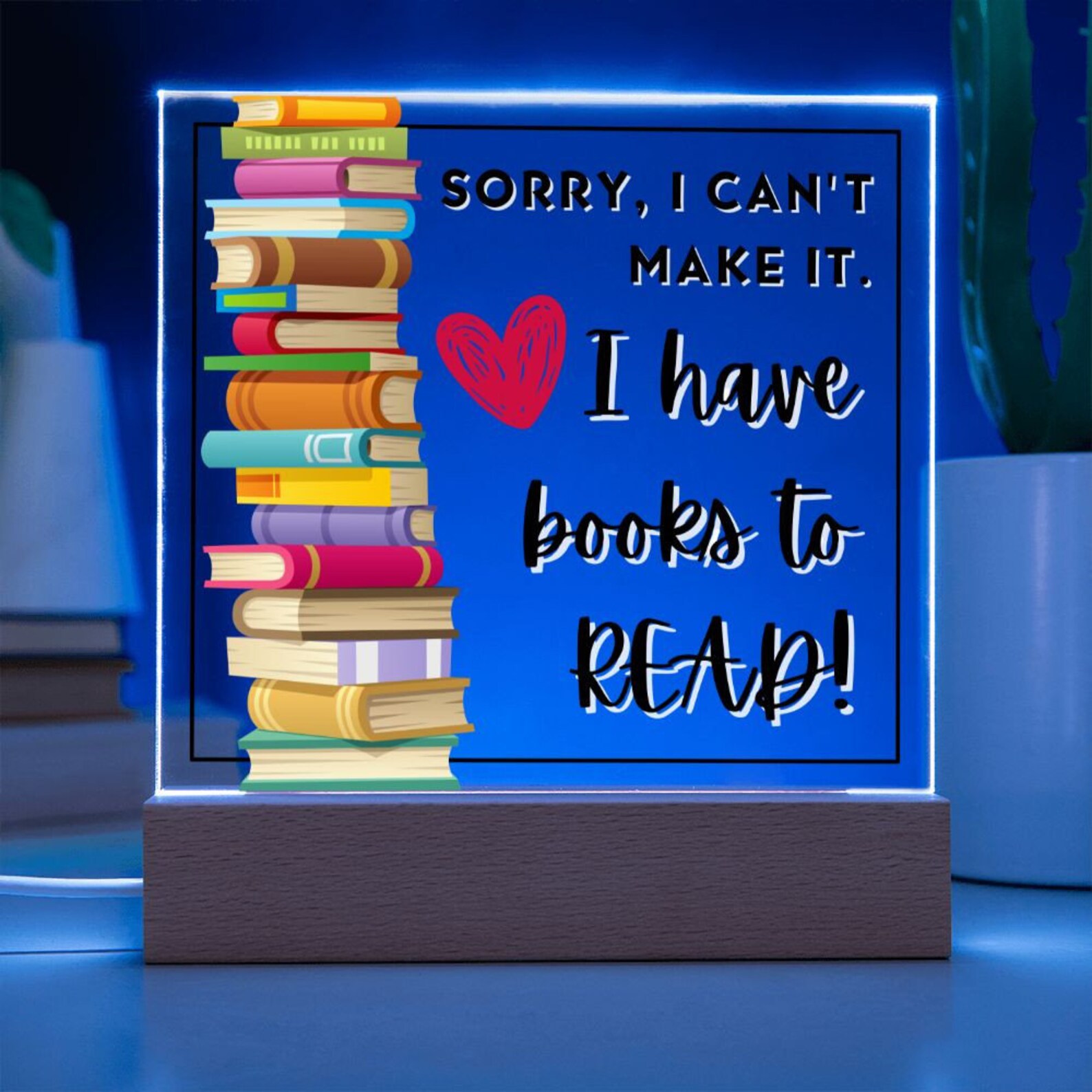 Funny Book Decor Bookshelf Sign Book Lover Funny Gift for - Etsy