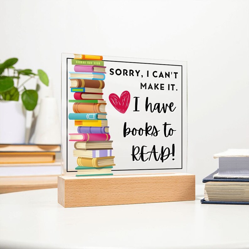Funny Book Decor Bookshelf Sign Book Lover Funny Gift for - Etsy