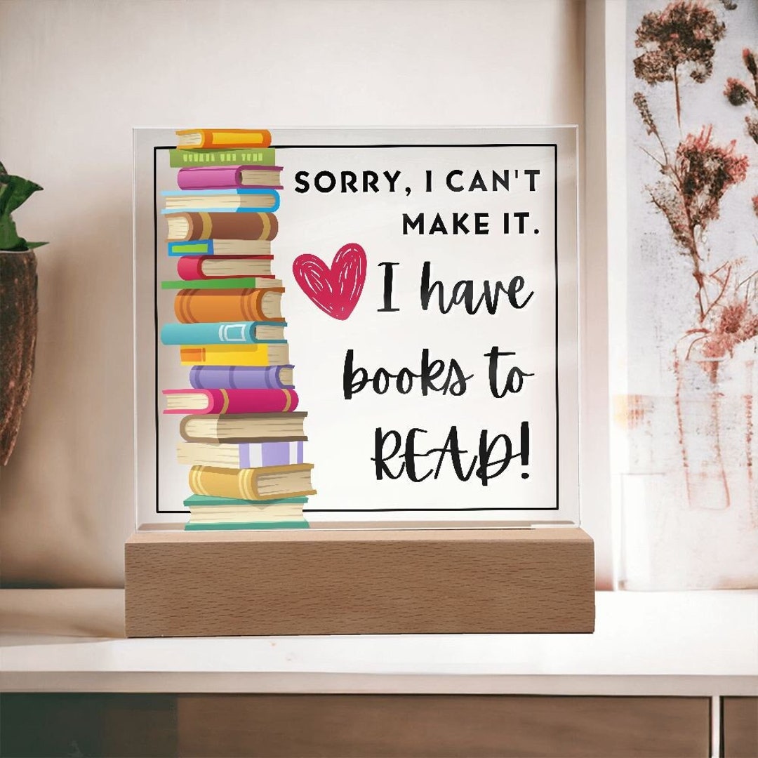 Funny Book Decor Bookshelf Sign Book Lover Funny Gift for - Etsy
