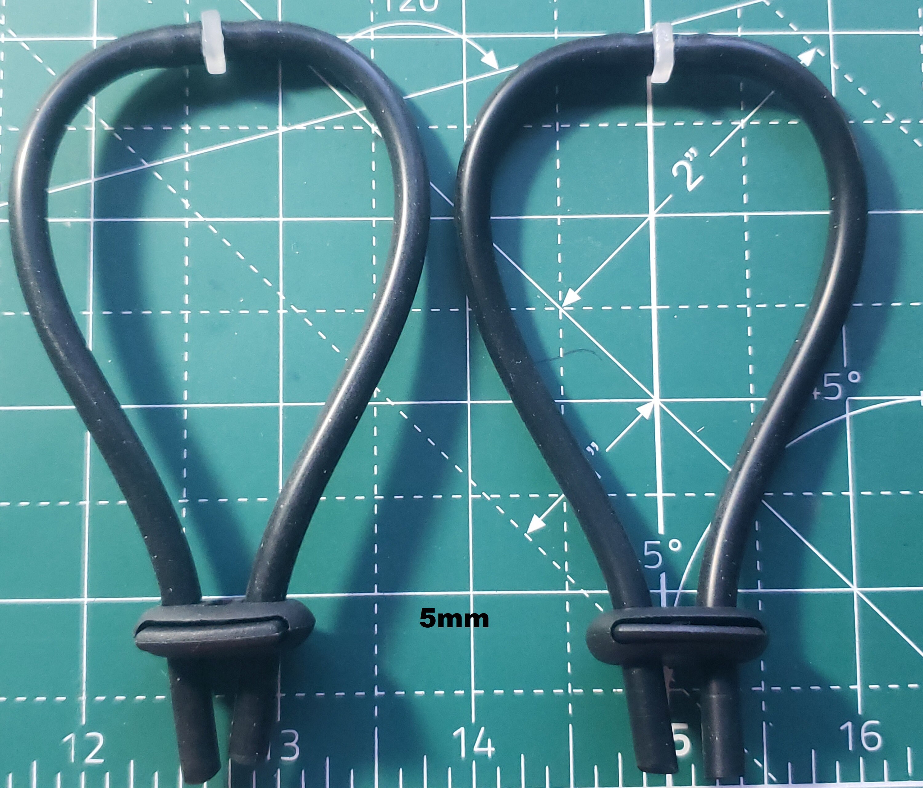 Pair DIY Bipolar Conductive Tube Adjustable Loops Penis Rings Tens E ...