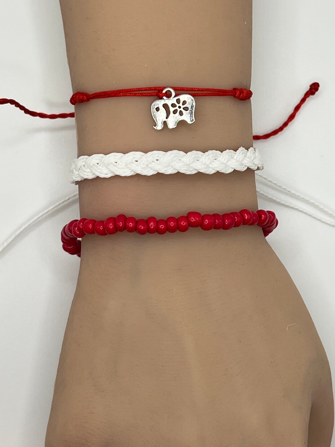 Elephant Bracelet Elephant Jewelry Friendship Bracelet Pura Vida Style ...