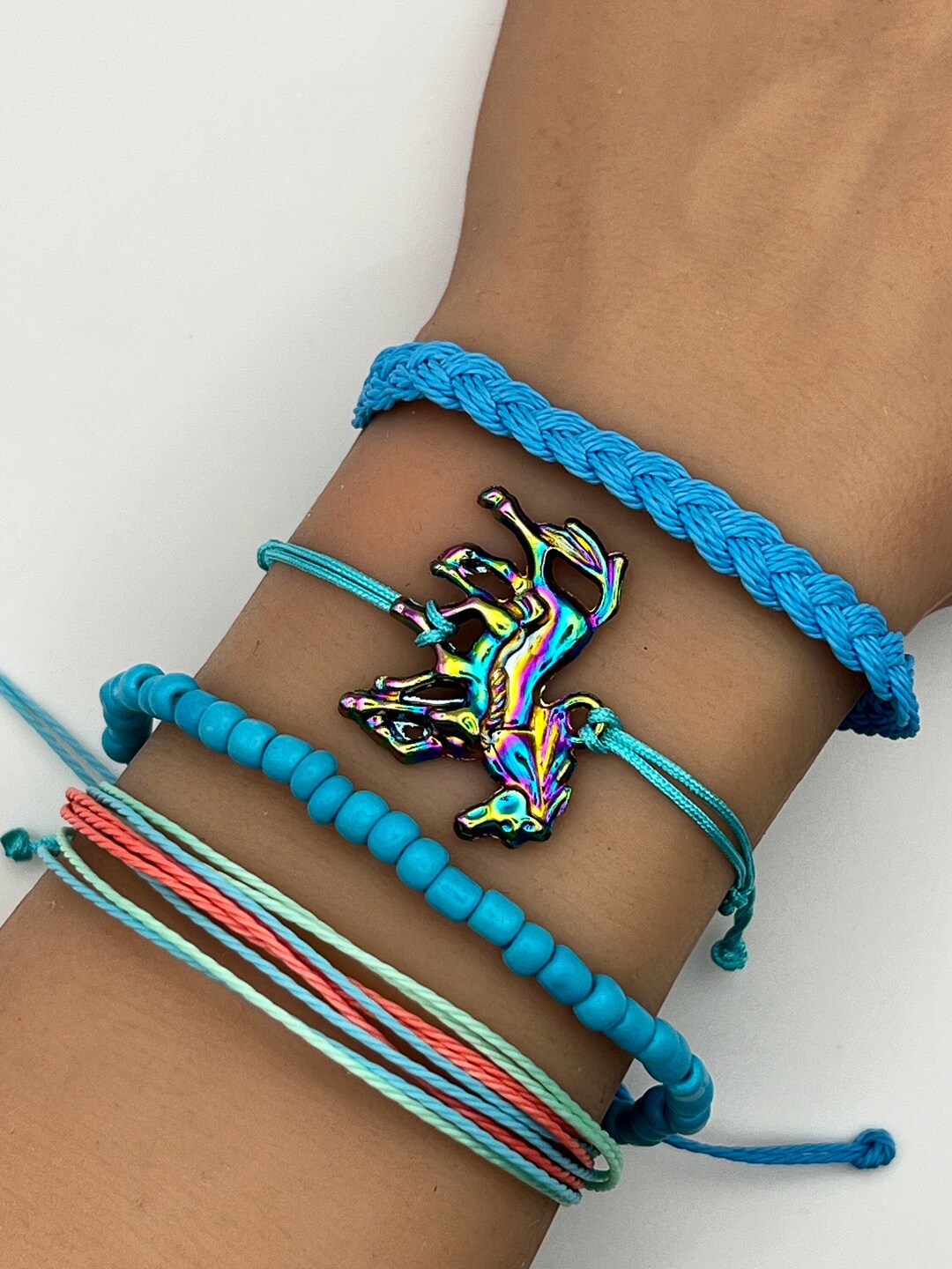 Horse Jewelry Horse Riding Bracelet Equestrian Pura Vida Style String ...