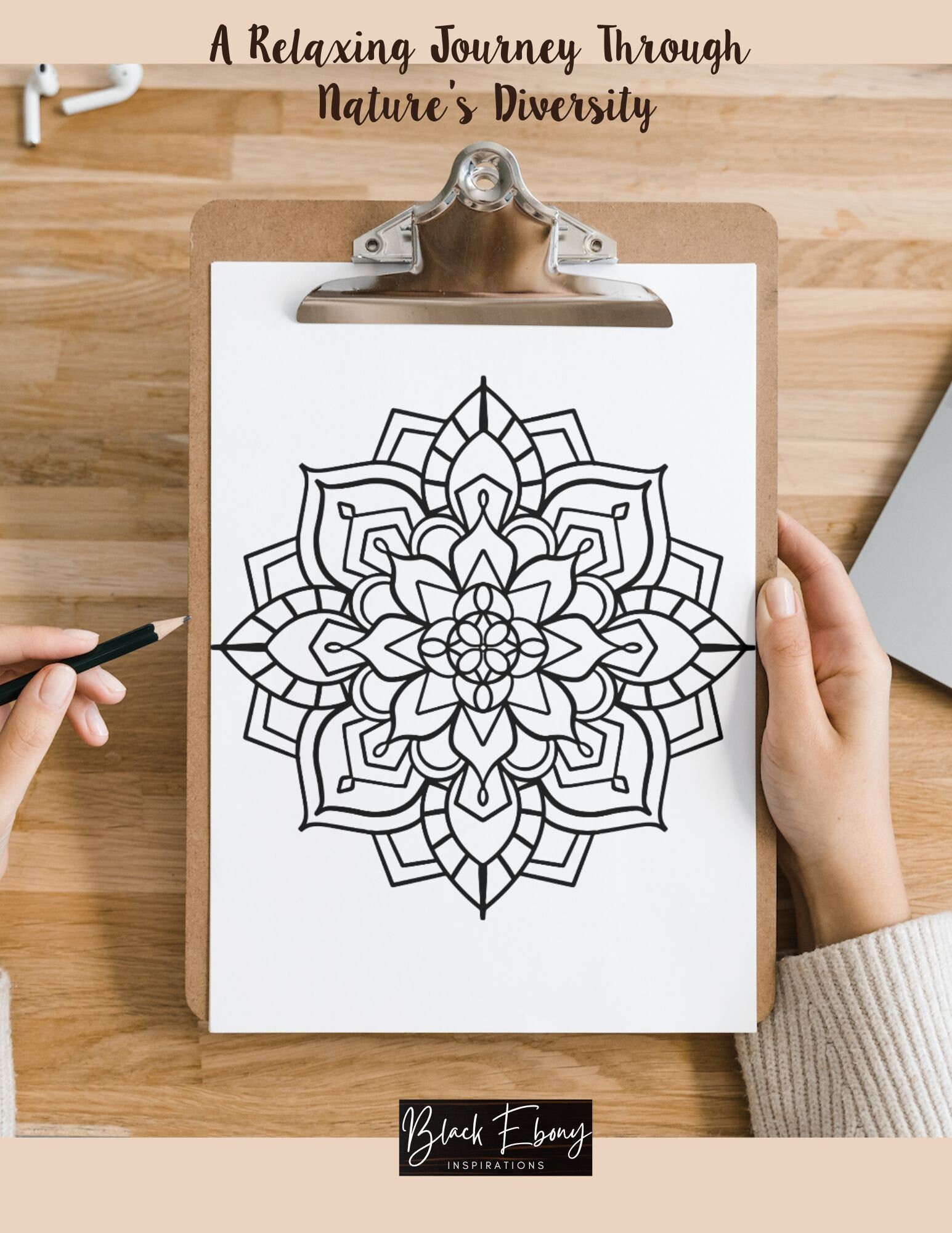 50 Unique Mandala Designs Coloring Pages for Mental Health and ...