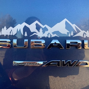 Subaru Crosstrek Mountain Decal (2 Sizes) - Etsy