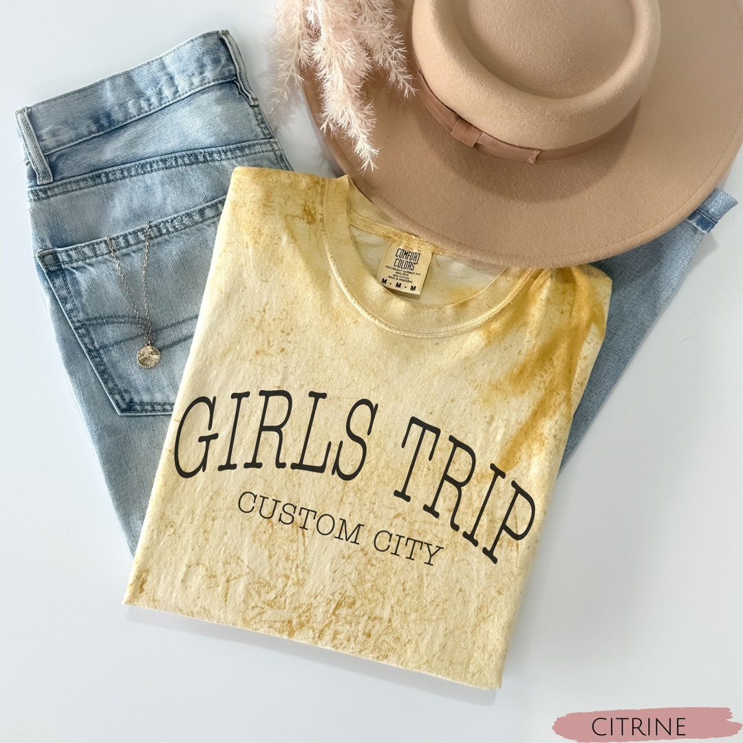 Custom Girls Trip 2024 Tshirt, Personalized Girls Weekend Tee, Besties ...