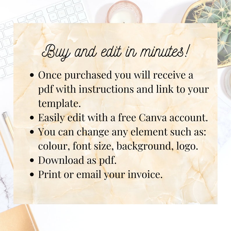 Invoice Template, Printable Invoice, Editable Invoice, Business Invoice ...