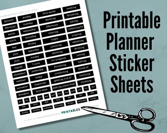 Months Headers Printable - Etsy