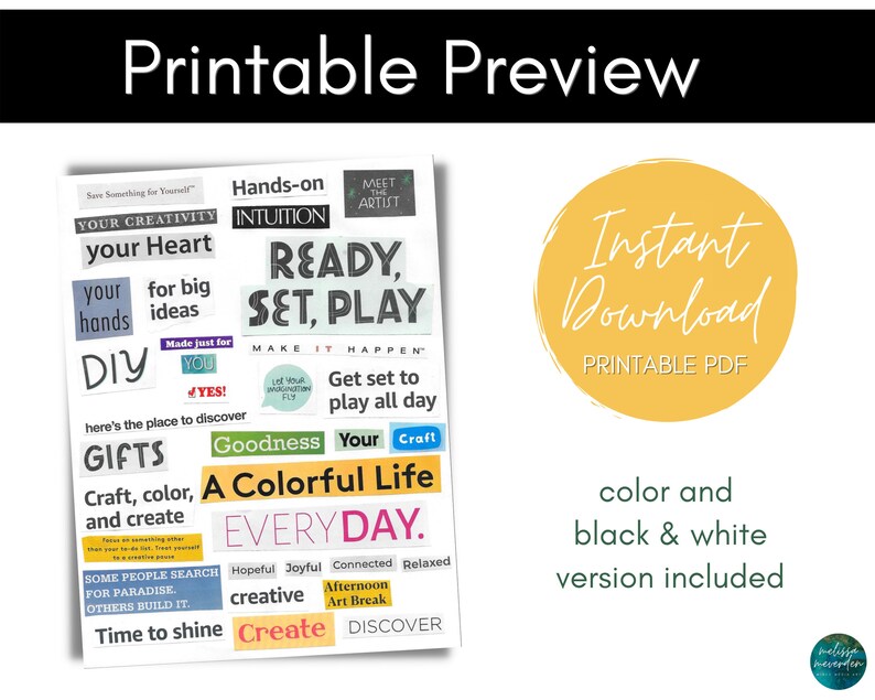 Magazine Cut Out Words for Collage, Junk Journaling, Vision Board ...