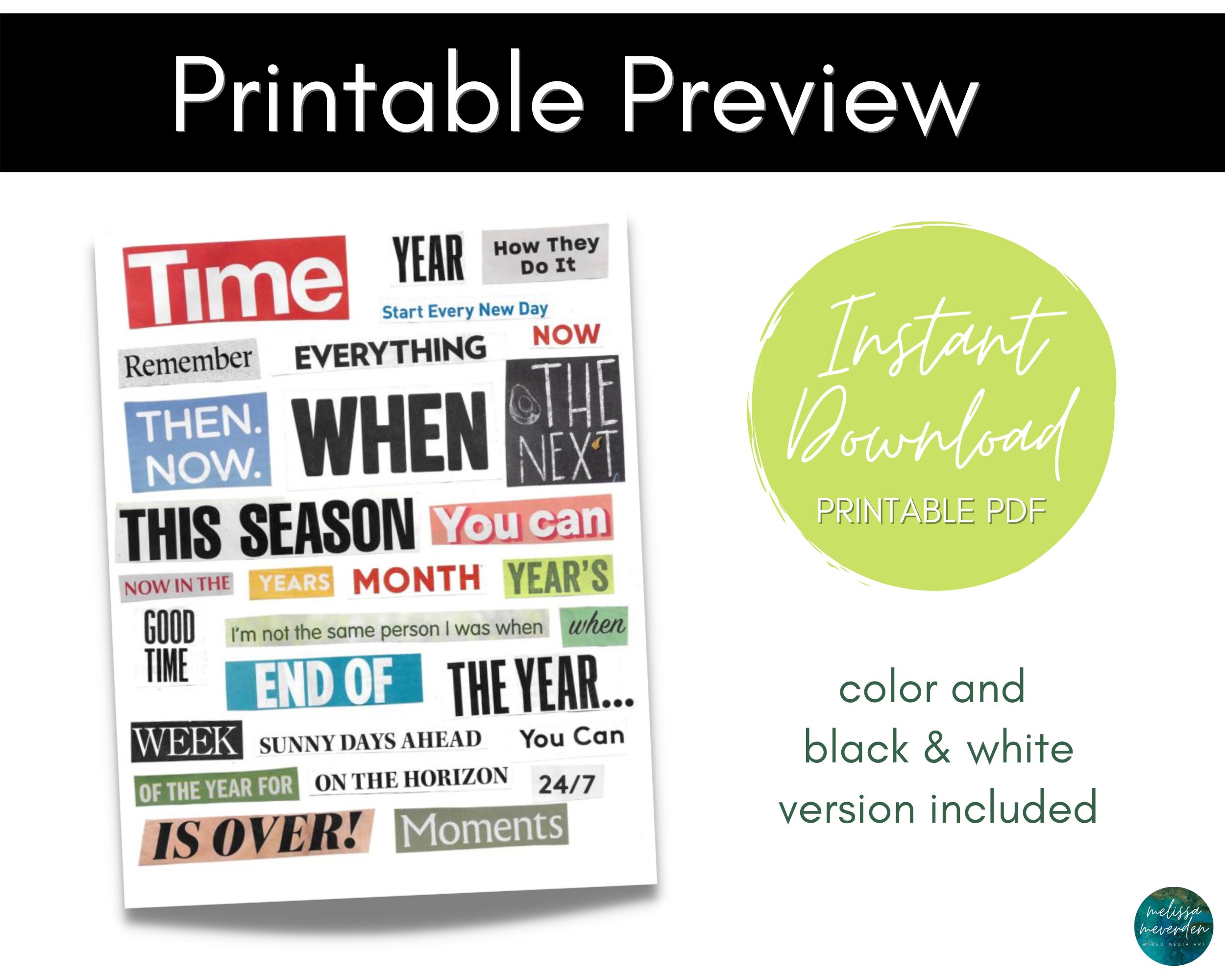 Magazine Cut Out Words for Collage, Junk Journaling, Vision Board ...