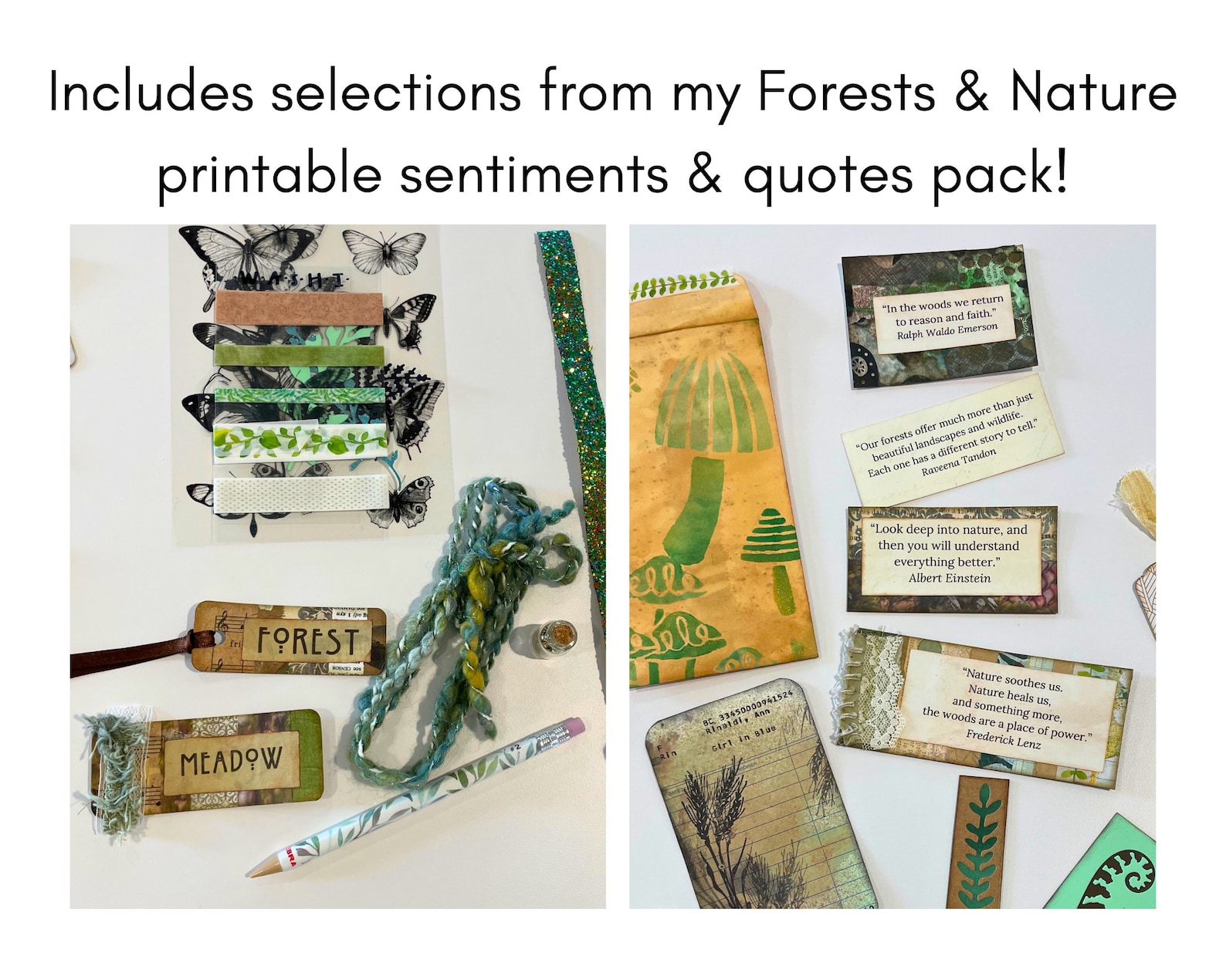 Enchanted Forest Journaling Kit - Physical Item With Ready-made ...