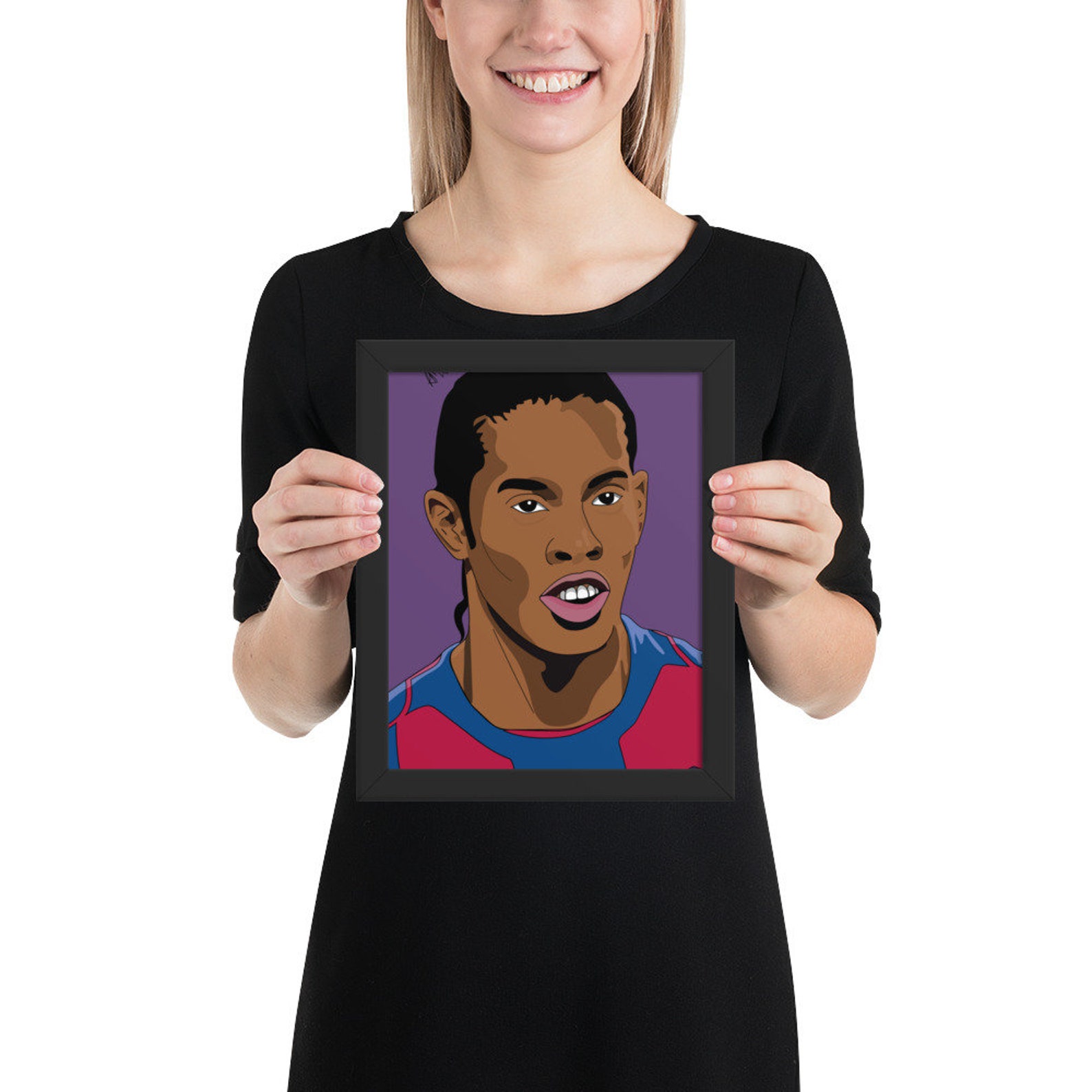 Ronaldinho Barcelona Digital Portrait Print - Etsy