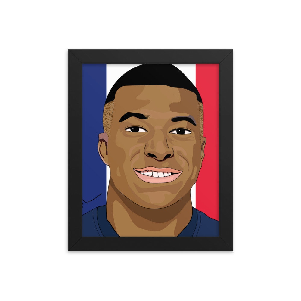 Kylian Mbappe PSG Digital Print Portrait - Etsy