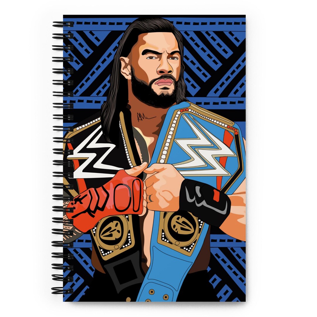 Roman Reigns OTC Tribal Chief WWE Wrestling Spiral Notepad - Etsy