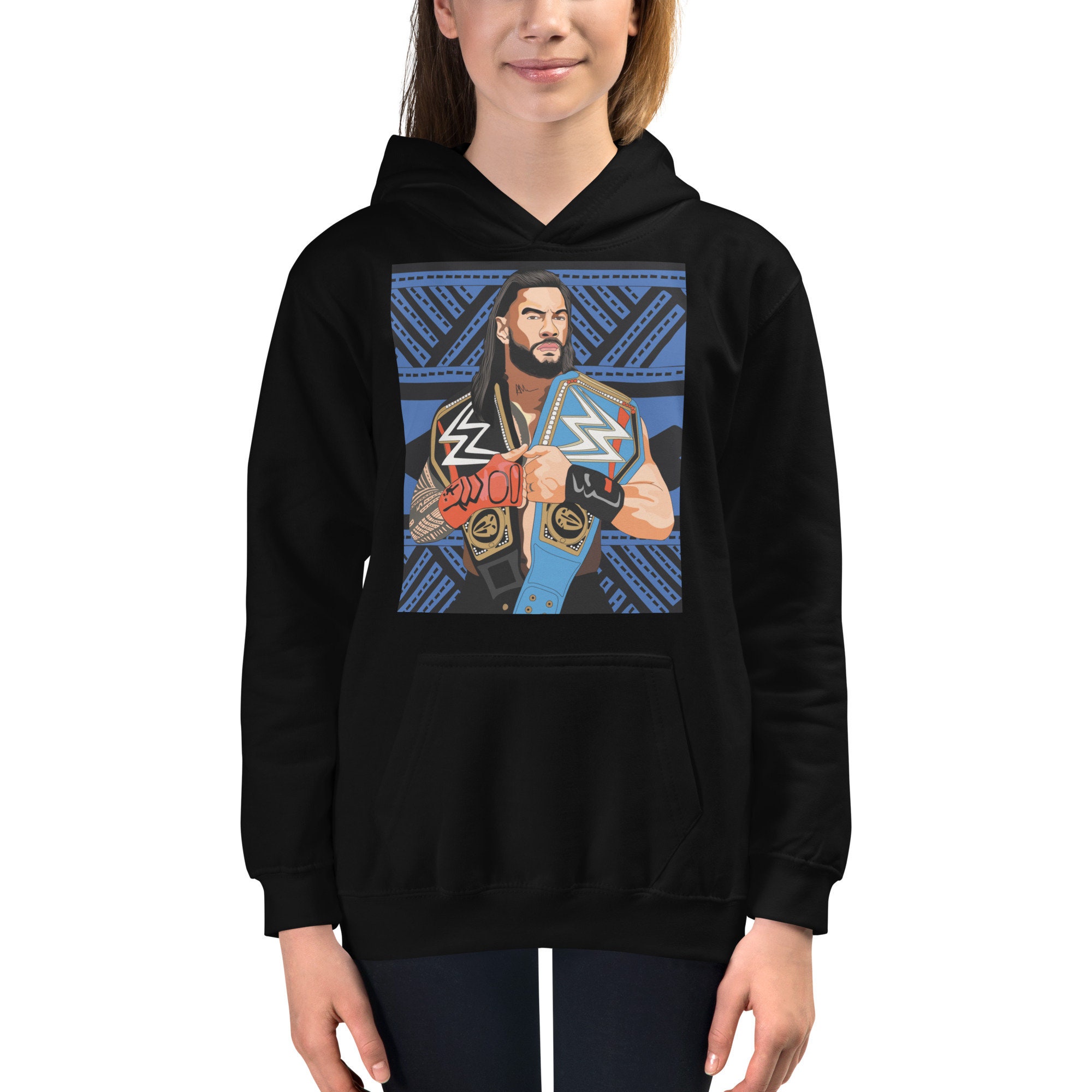Roman Reigns Tribal Chief WWE Kids Hoodie - Etsy