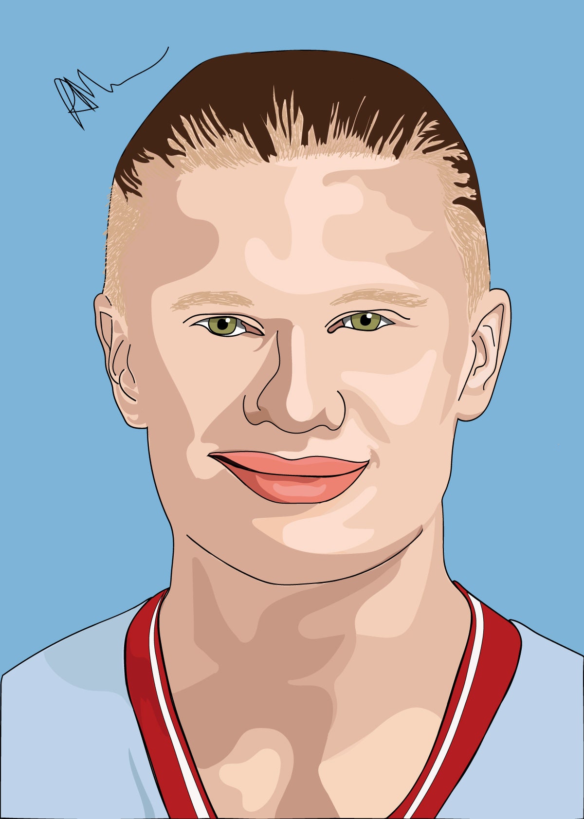 Erling Haaland Man City Digital Print Portrait - Etsy