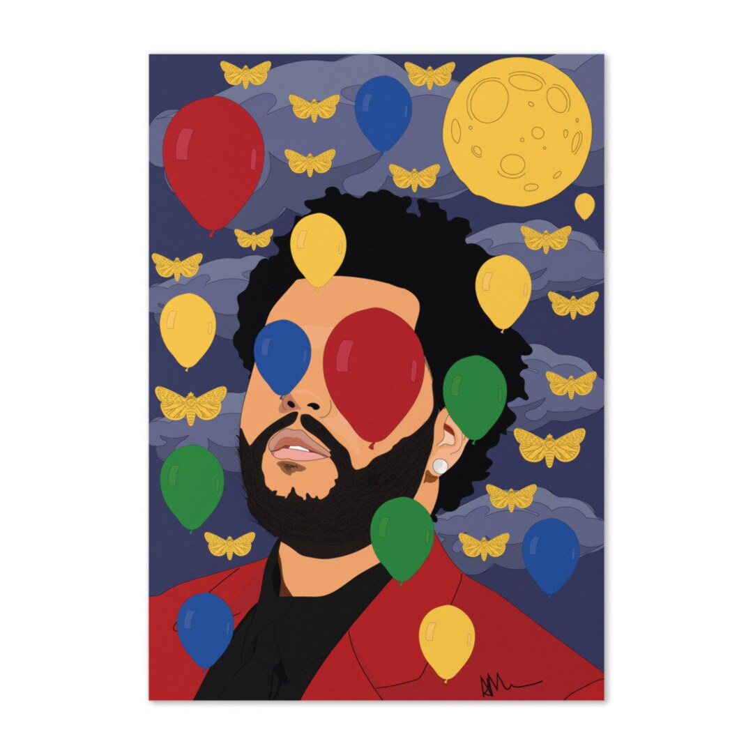 The Weeknd Blinding Lights House of Balloons Greeting Card - Etsy