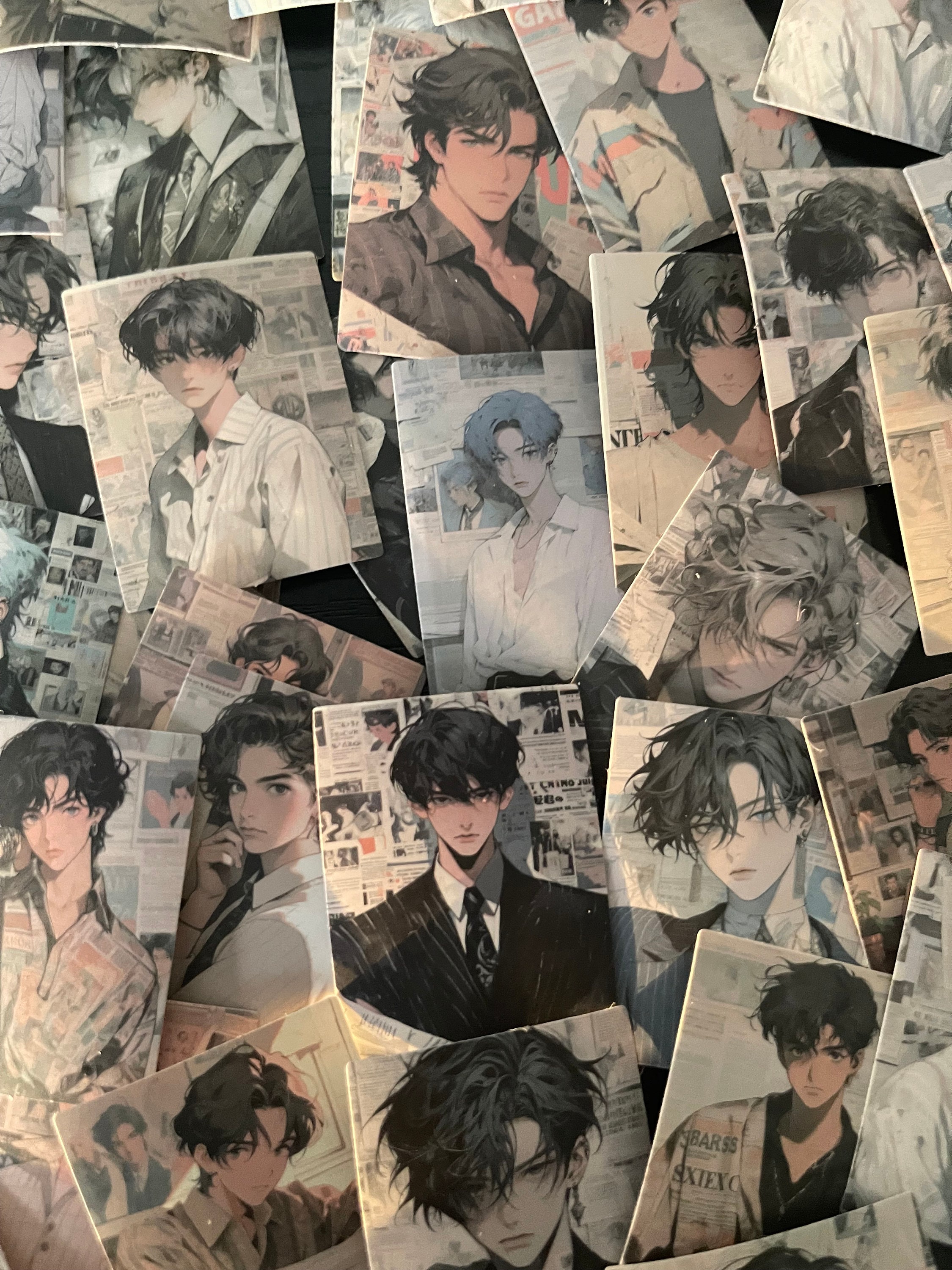 Anime Boy Aesthetic Stickers, Scrap Booking, Gifts, for Notebooks ...