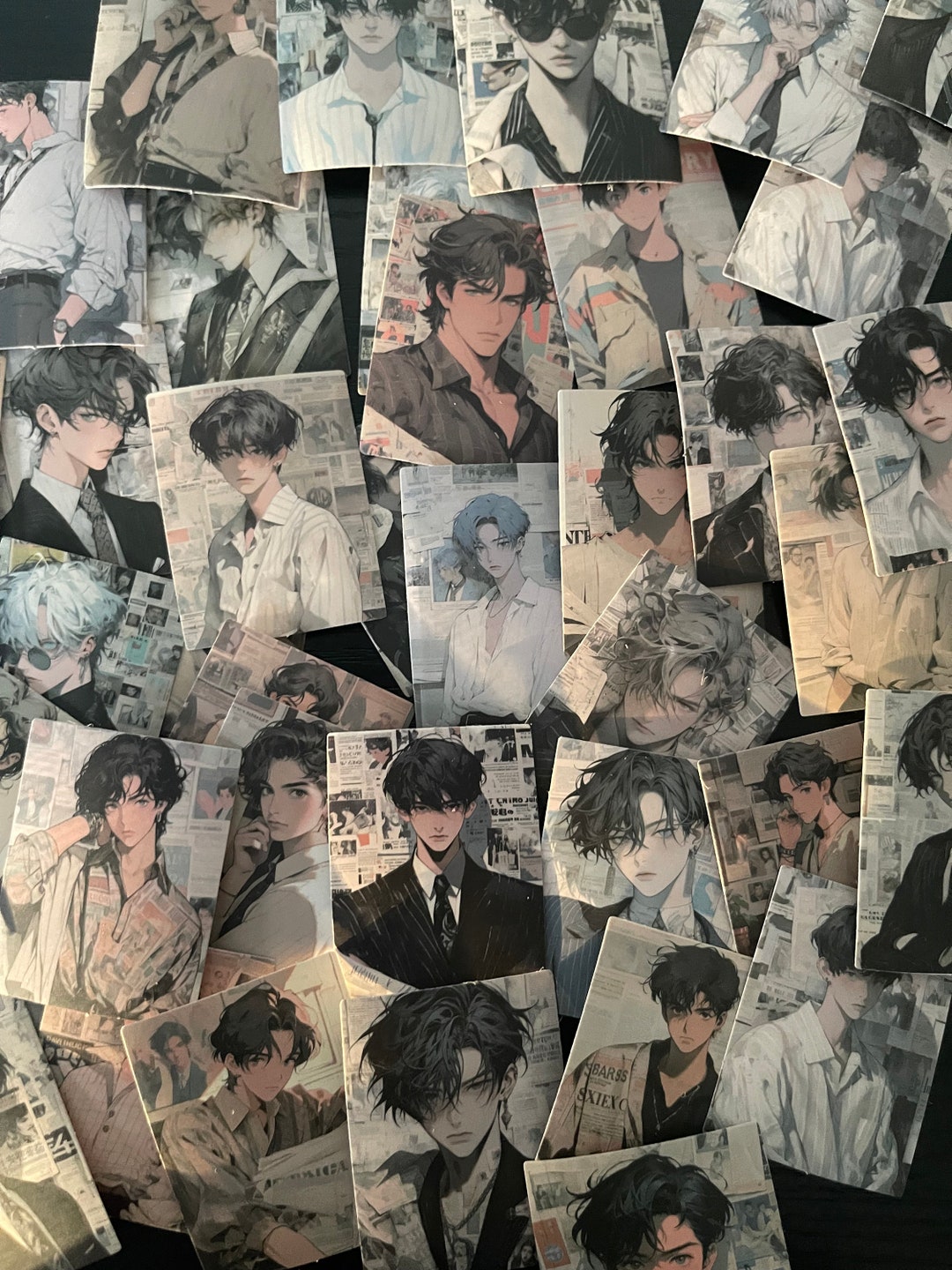 Anime Boy Aesthetic Stickers, Scrap Booking, Gifts, for Notebooks ...