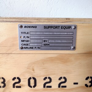 Boeing Aircraft B737 Parts Wooden Box - Crate - Etsy