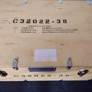 Boeing Aircraft B737 Parts Wooden Box - Crate - Etsy