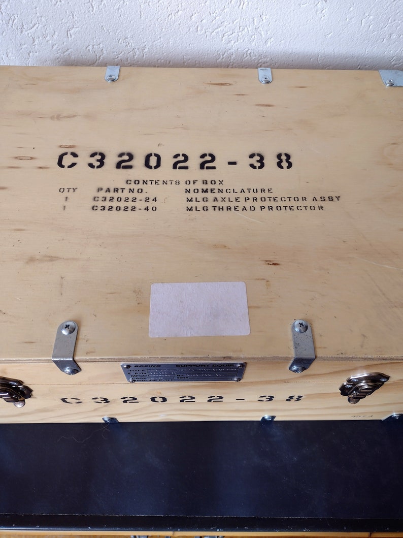 Boeing Aircraft B737 Parts Wooden Box - Crate - Etsy