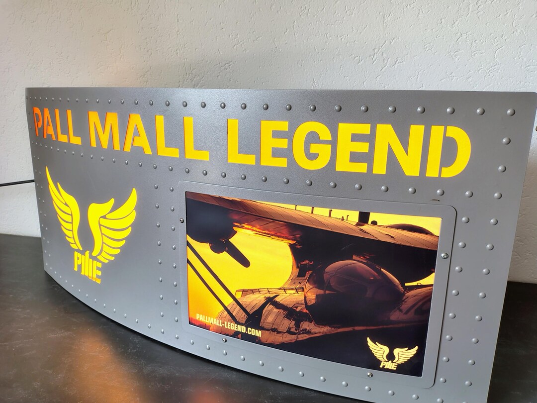 Pall Mall Legend Aviation Metal Wall Lighted Sign With Catalina PBY-5 ...