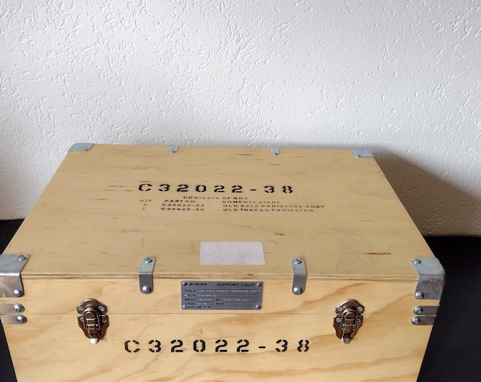 Boeing Aircraft B737 Parts Wooden Box - Crate - Etsy