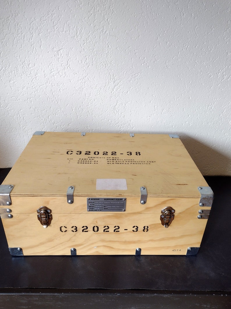 Boeing Aircraft B737 Parts Wooden Box - Crate - Etsy