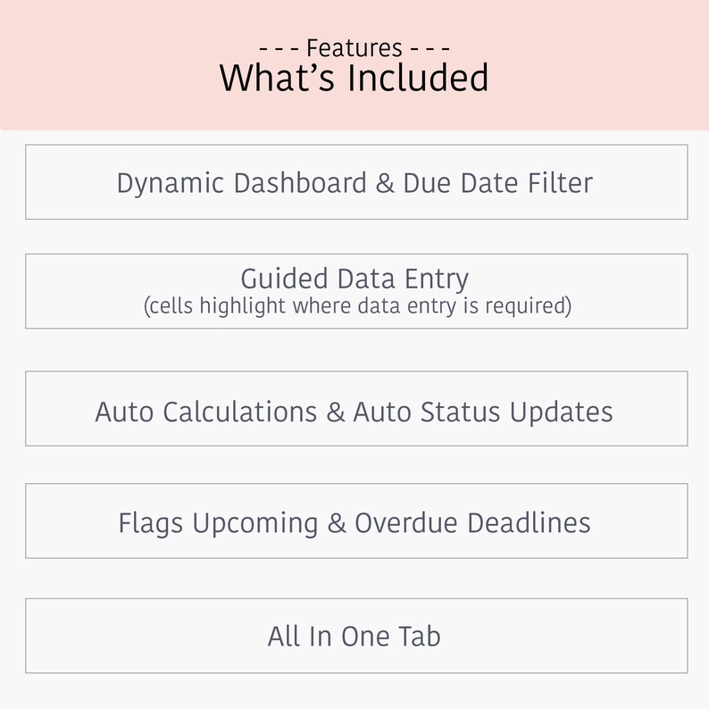 Simple to Do List & Dashboard , Task List Tracker, Google Sheet Task ...