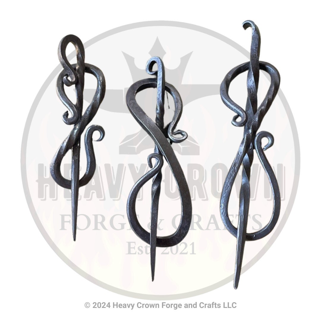 Hair Pin | Viking Pin | Hairstyle | Forged | Hand Made - Etsy